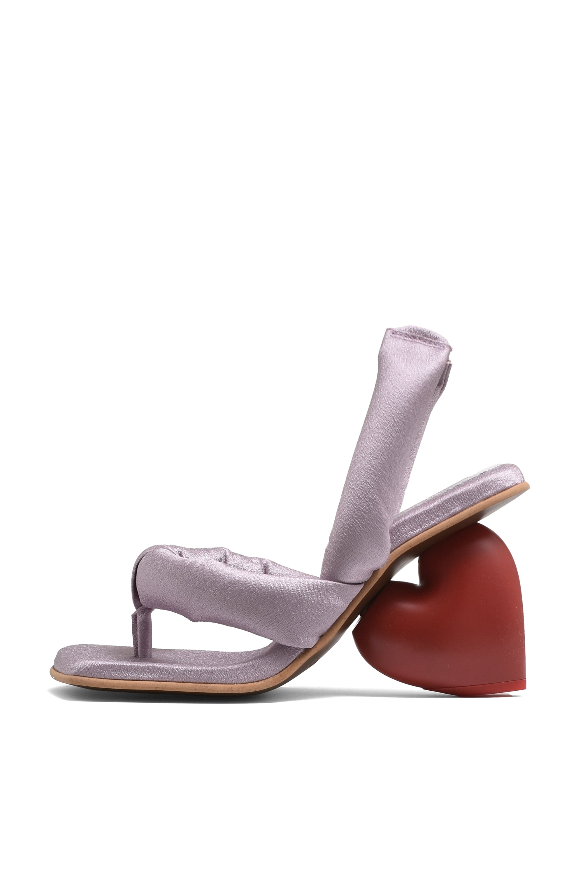 YUME YUME ユメユメ SS24 LOVE HEEL / LILAC SILK RED - NUBIAN