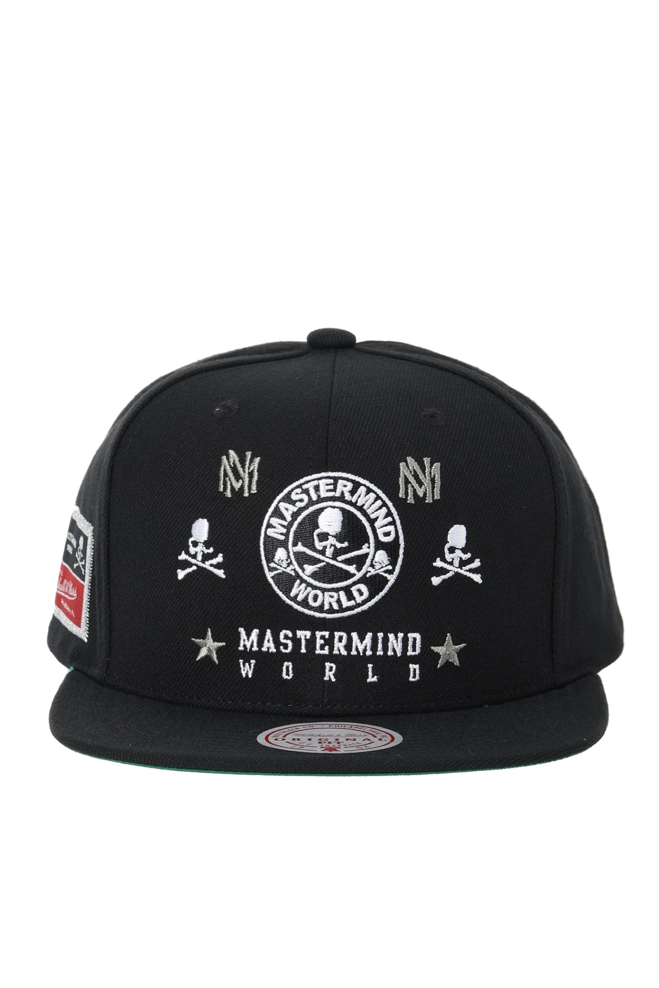 MASTERMIND WORLD × Mitchell&Ness FW24 SNAPBACK BLACK / BLK/WHT - NUBIAN