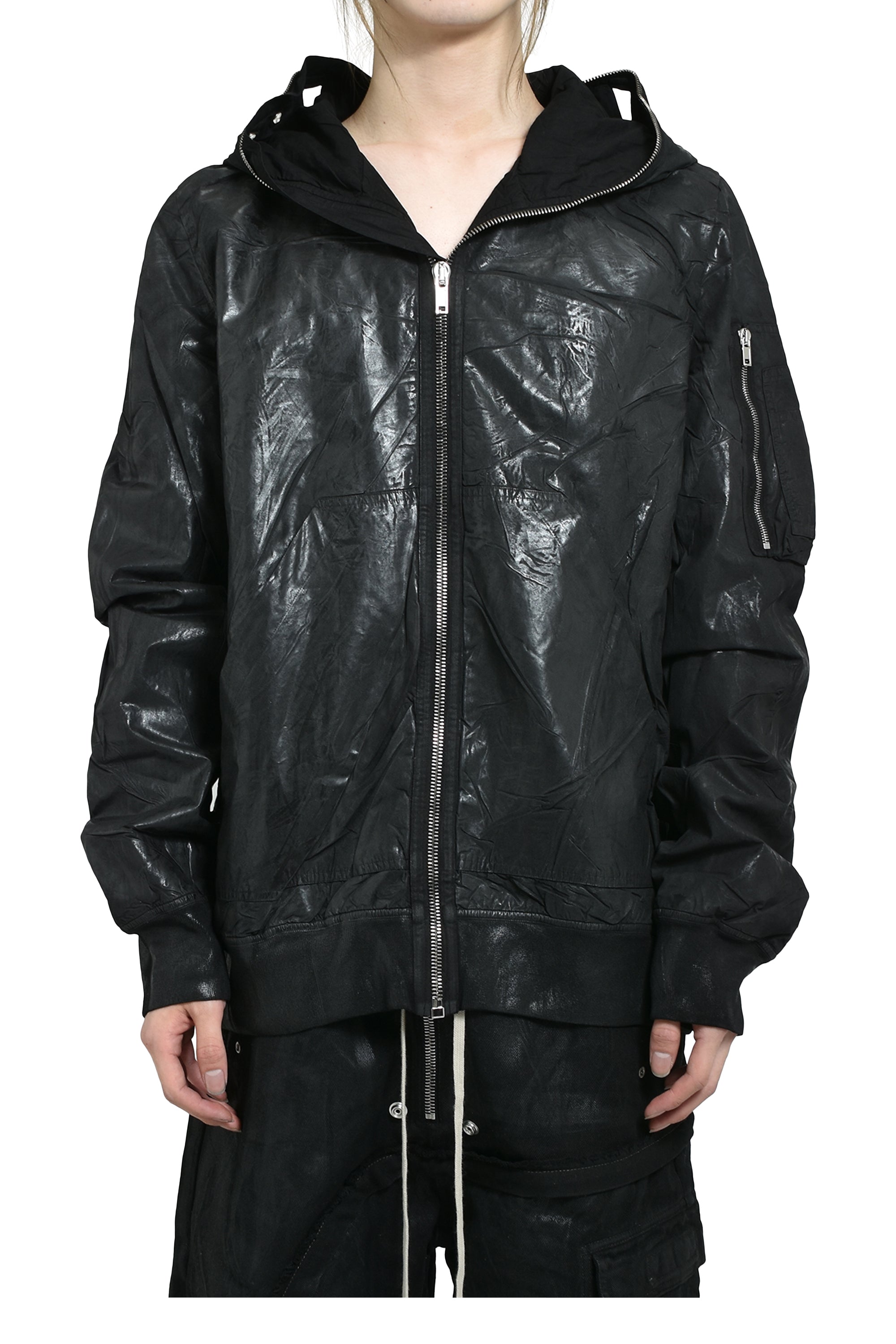 Rick Owens DRKSHDW Rick Owens Dark Shadow SS25 GIMP FLIGHT BOMBER / BLK ...