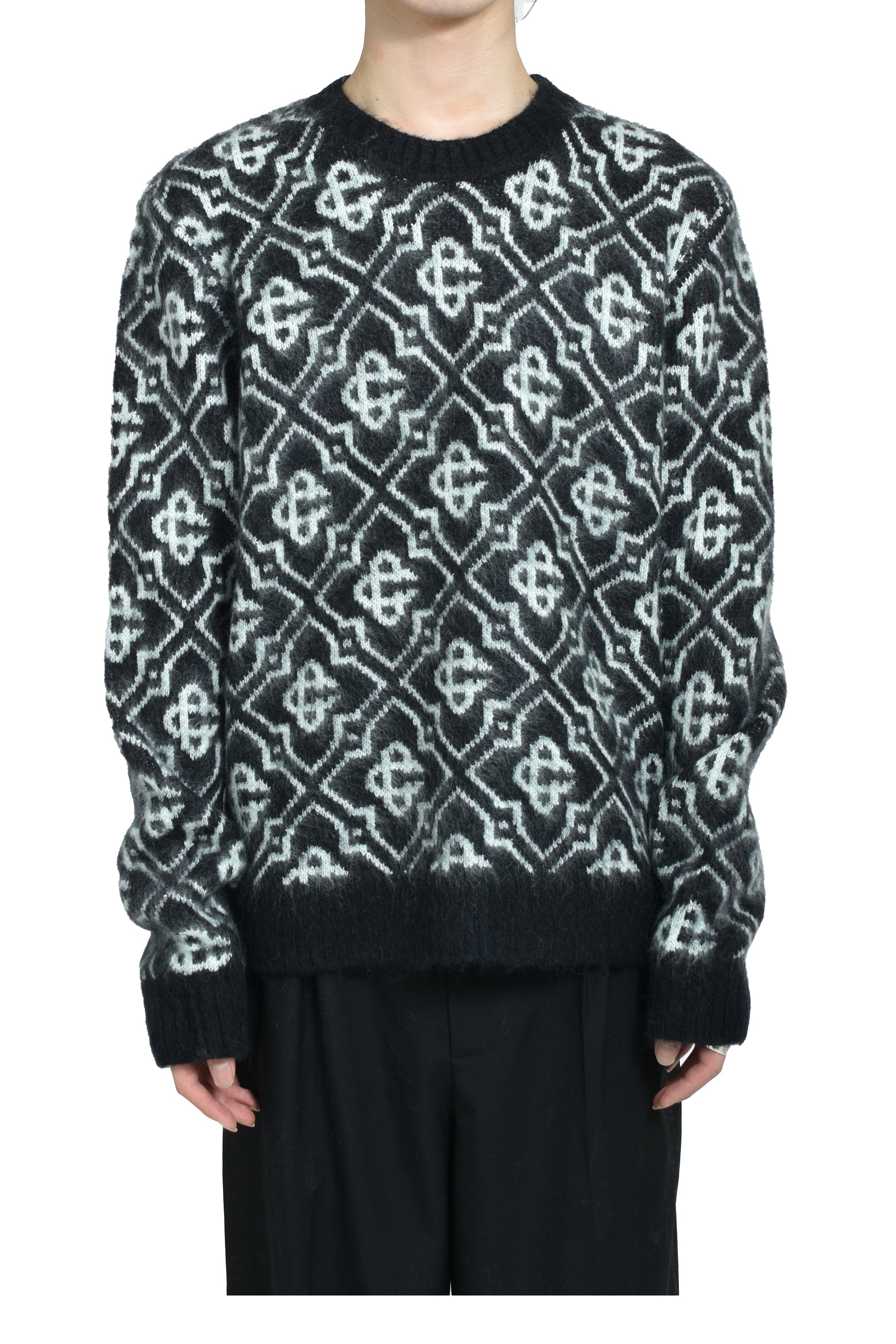 CASABLANCA カサブランカ FW25 MONOGRAM CREW / MONOGRAM - NUBIAN ヌビアン