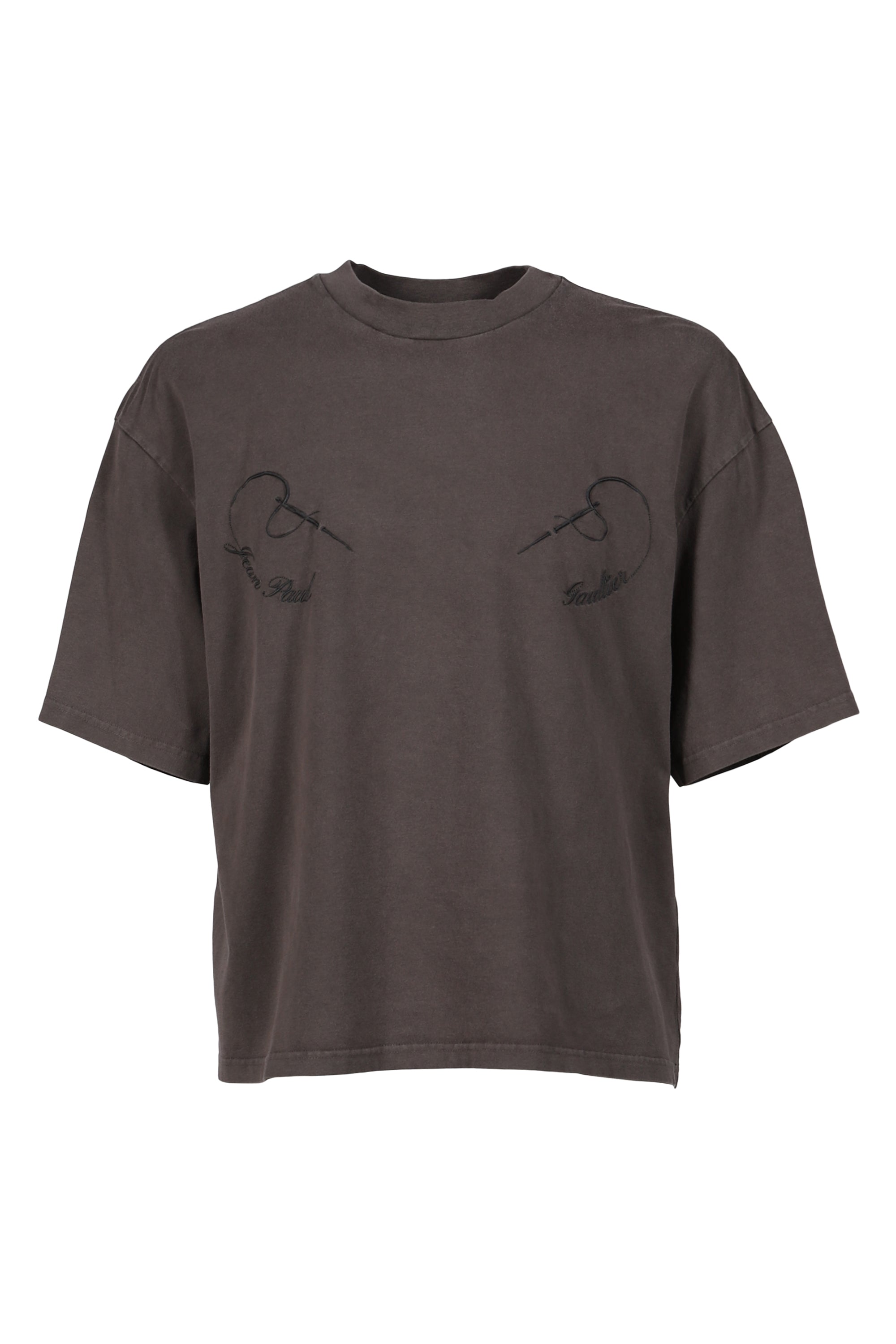 Jean Paul Gaultier ジャン ポール ゴルチエ SS26 COTTON OVERSIZED TEE EMBROIDERED ...