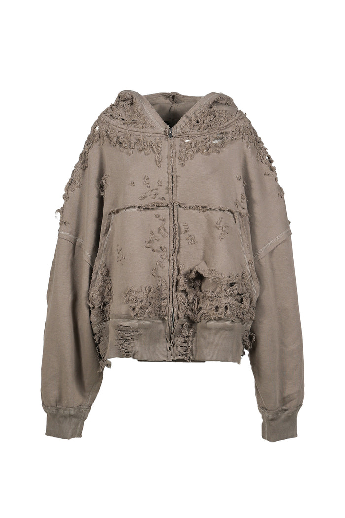 LATUI ATELIER ラトゥイ アトリエ SS26 ANGER ISSUES HOODIE / BLK - NUBIAN ヌビアン