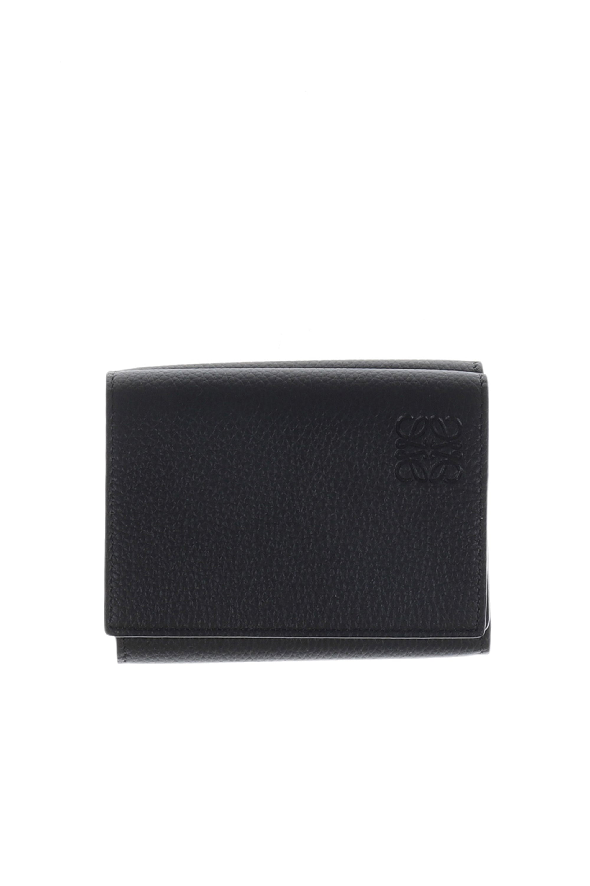 LOEWE ロエベ SS25 ESSENTIAL TRIFOLD WALLET / BLK - NUBIAN