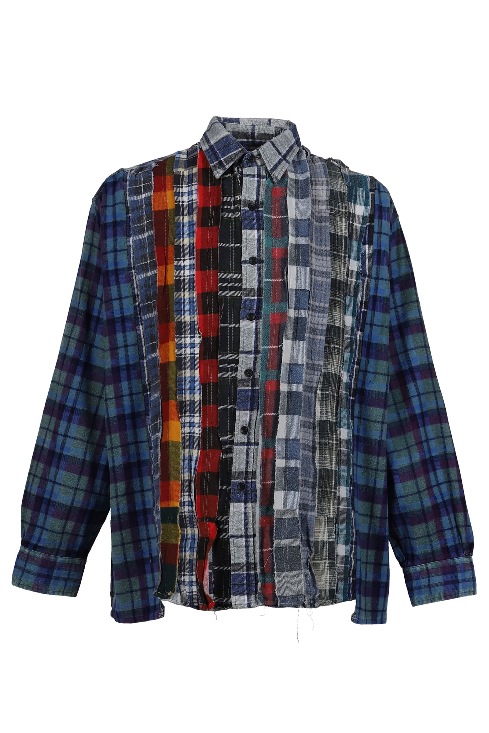 Rebuild By Needles リビルド バイ ニードルス FLANNEL SHIRT -> RIBBON WIDE SHIRT ...
