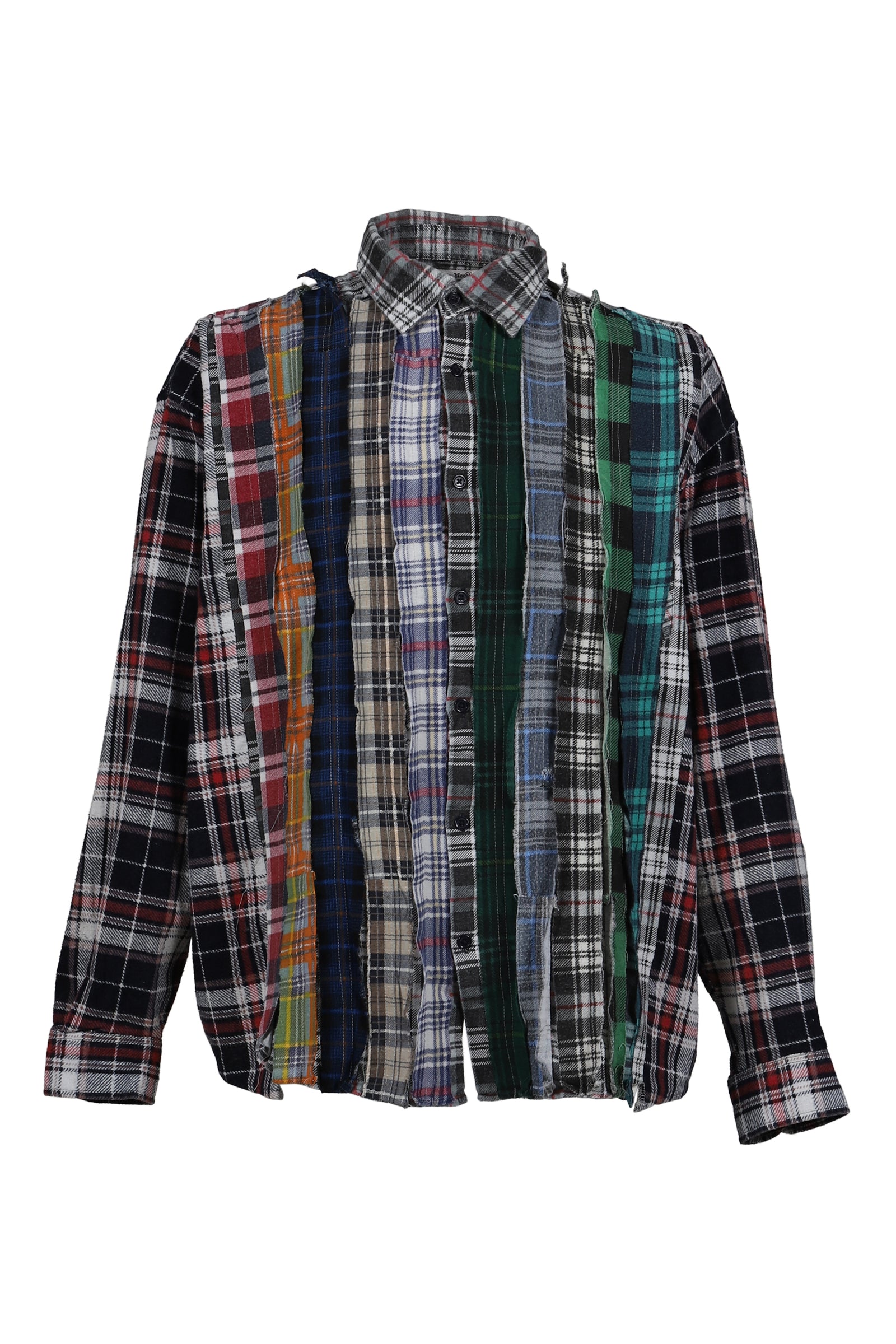 Rebuild By Needles リビルド バイ ニードルス FLANNEL SHIRT -> RIBBON WIDE SHIRT ...