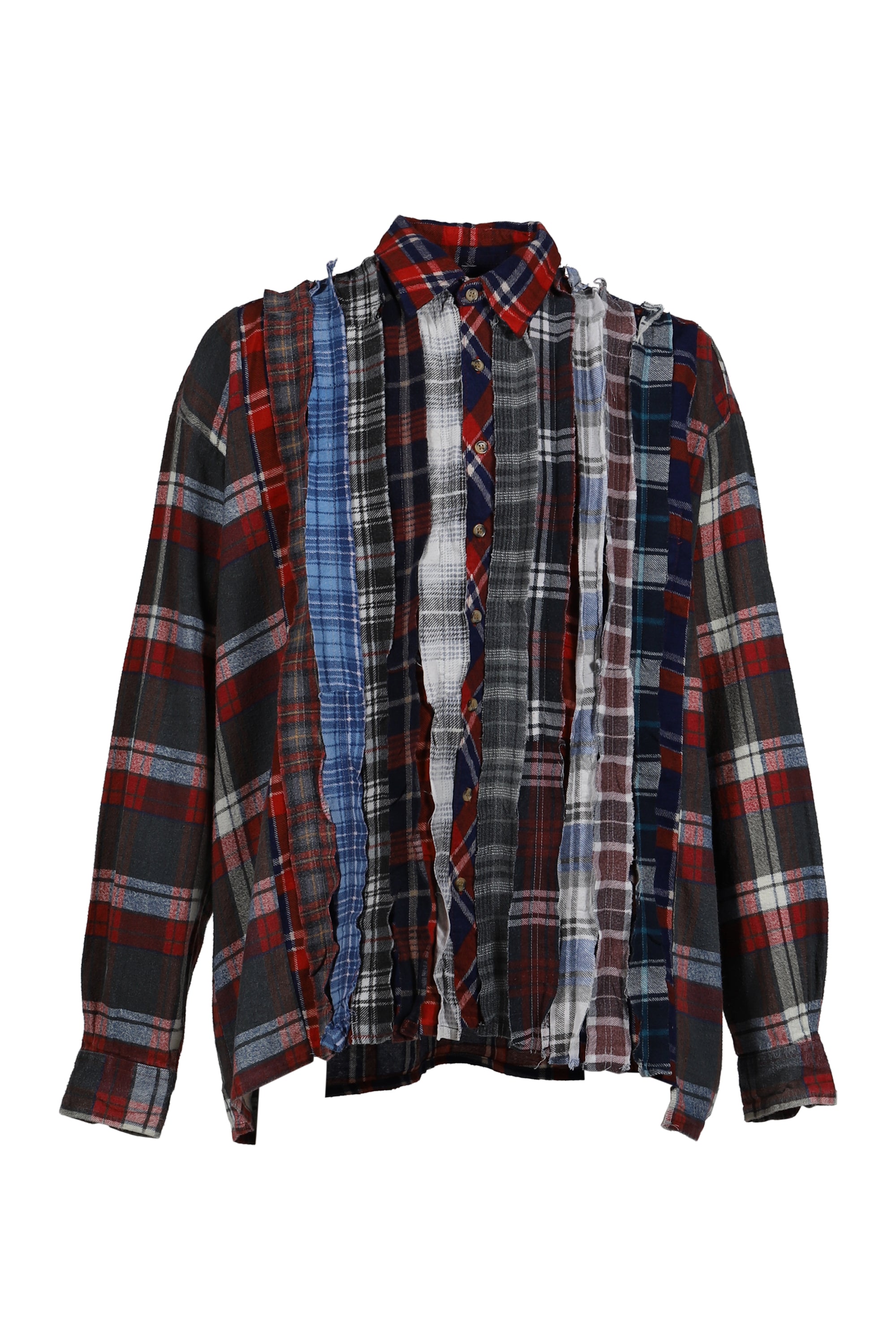 Rebuild By Needles リビルド バイ ニードルス FLANNEL SHIRT -> RIBBON WIDE SHIRT ...