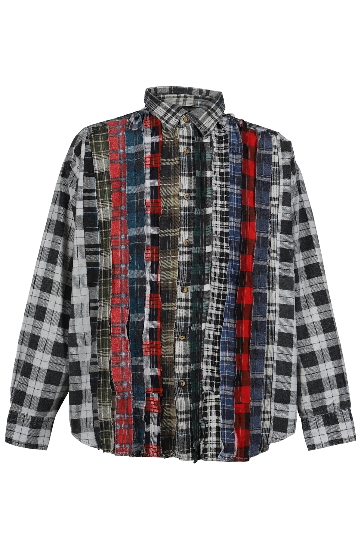 Rebuild By Needles リビルド バイ ニードルス FLANNEL SHIRT -> RIBBON WIDE SHIRT ...