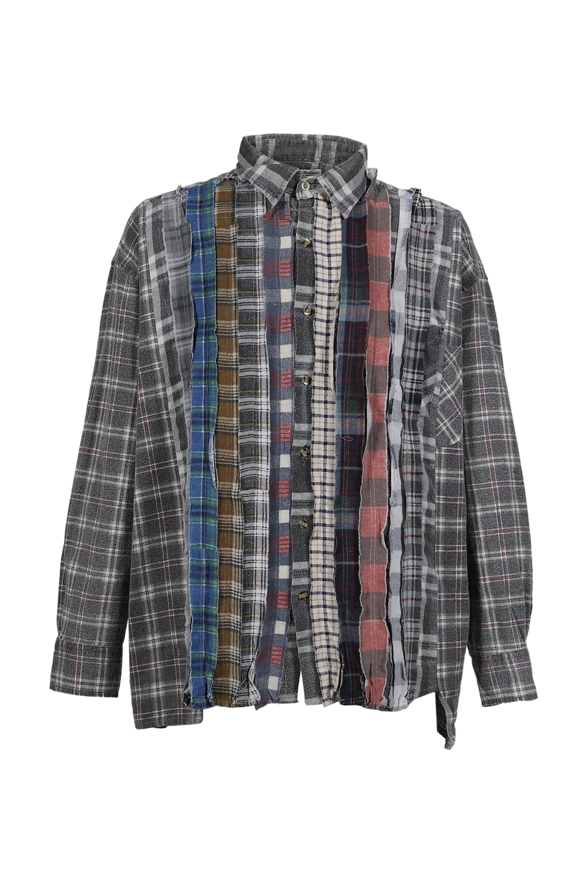 Rebuild By Needles リビルド バイ ニードルス FLANNEL SHIRT -> RIBBON WIDE SHIRT ...