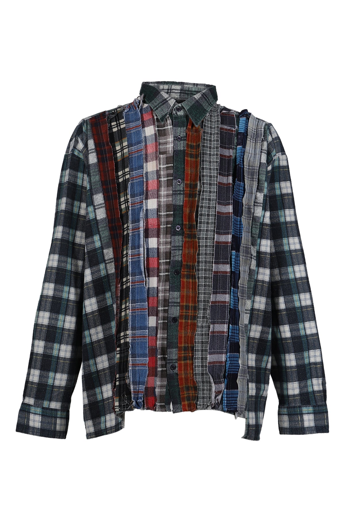 Rebuild By Needles リビルド バイ ニードルス FLANNEL SHIRT -> RIBBON WIDE SHIRT ...